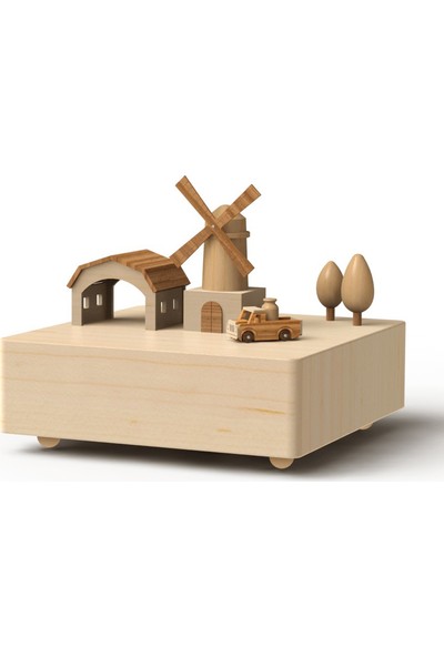 Wooderfullıfe Size Özel Müzik Kutusu Yel Değirmeni Ve Kamyon 1033104 Wooderfullıfe Size Özel Müzik Kutusu Yel Değirmeni Ve Kamyon 1033104
