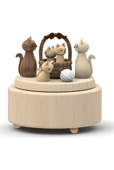 Wooderfullıfe Sevimli Dostlar Konseptli Müzik Kutusu Kedicikler 1033705 Wooderfullıfe Sevimli Dostlar Konseptli Müzik Kutusu Kedicikler 1033705