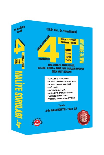KPSS A Özgün Maliye Soruları 13. Baskı KPSS A Özgün Maliye Soruları 13. Baskı