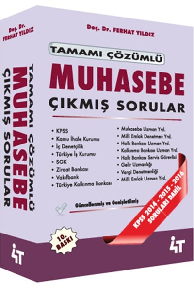 KPSS A Muhasebe Çıkmış Sorular Çözümlü Ferhat Yıldız 10. Baskı KPSS A Muhasebe Çıkmış Sorular Çözümlü Ferhat Yıldız 10. Baskı