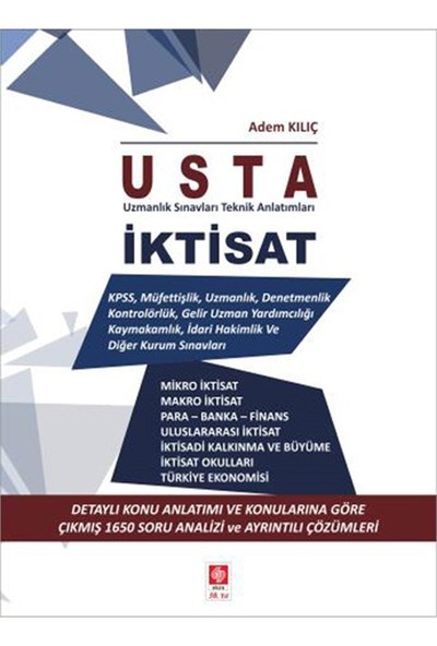 Ekin Usta İktisat Konu Anlatımlı Ve Çıkmış Sorular