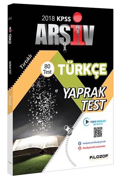 Filozof 2018 KPSS Türkçe Yaprak Test Video Destekli Filozof 2018 KPSS Türkçe Yaprak Test Video Destekli