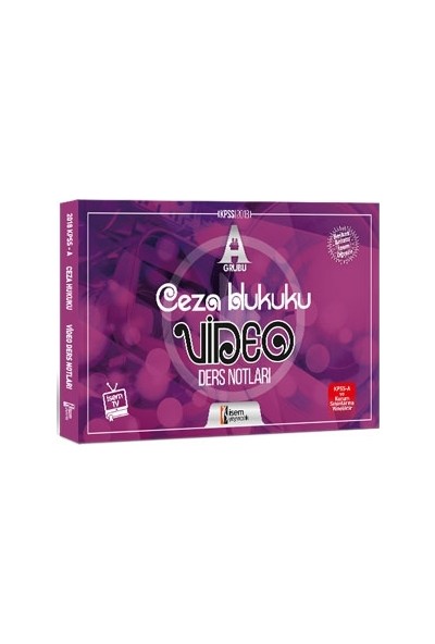 İsem 2018 KPSS A Ceza Hukuku Video Ders Notları İsem 2018 KPSS A Ceza Hukuku Video Ders Notları