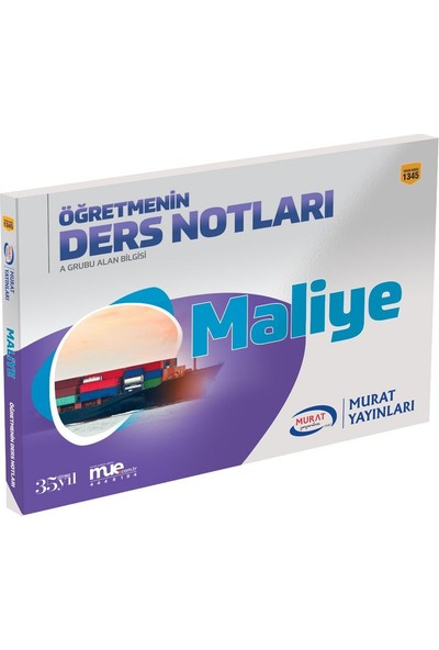 Murat 2018 KPSS A Maliye Öğretmenin Ders Notları Murat 2018 KPSS A Maliye Öğretmenin Ders Notları