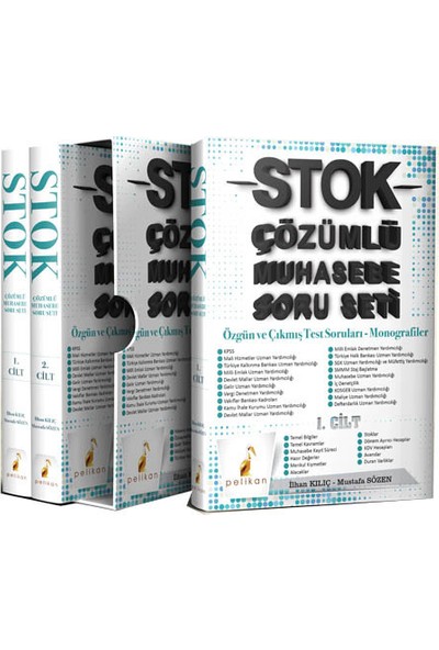 Pelikan KPSS A Stok Muhasebe Soru Seti 2 Cilt Set Pelikan KPSS A Stok Muhasebe Soru Seti 2 Cilt Set