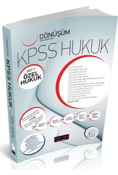 Savaş 2017 Dönüşüm KPSS Özel Hukuk Çözümlü 2001-2016 Çıkmış Sorular Cilt 1