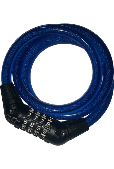 Bisiklet Zhonglı 12X1000 mm Hasgül Şifreli Kilit Mavi Bisiklet Zhonglı 12X1000 mm Hasgül Şifreli Kilit Mavi