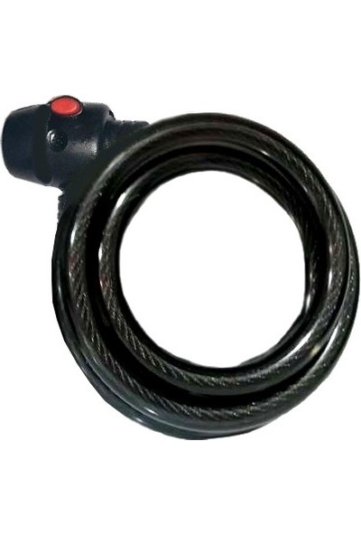 Bisiklet Ve Motor Kilidi 15X1000 mm Siyah