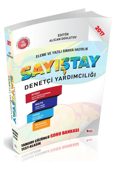 Hür Yayınları 2017 Sayıştay Denetçi Yardımcılığı Tamamı Çözümlü Soru Bankası