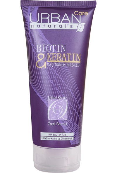 URBAN Care Biotin Keratin Dökülme Karşıtı ve Güçlendirici Saç Bakım Maskesi - 200ml URBAN Care Biotin Keratin Dökülme Karşıtı ve Güçlendirici Saç Bakım Maskesi - 200ml