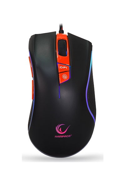 Rampage SMX-R9 PLUS USB Siyah/Kırmızı 1000-4000dpi RGB Işıklı Makrolu Oyuncu Mouse Rampage SMX-R9 PLUS USB Siyah/Kırmızı 1000-4000dpi RGB Işıklı Makrolu Oyuncu Mouse