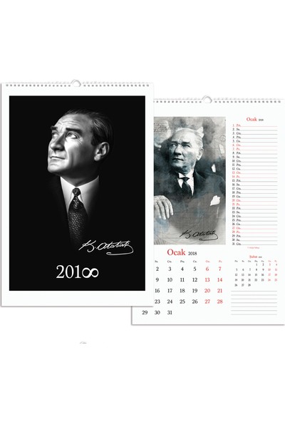 Keskin Color Ebat: 32*47 cm 12 Yaprak Spiralli Duvar Takvimi Atatürk Keskin Color Ebat: 32*47 cm 12 Yaprak Spiralli Duvar Takvimi Atatürk