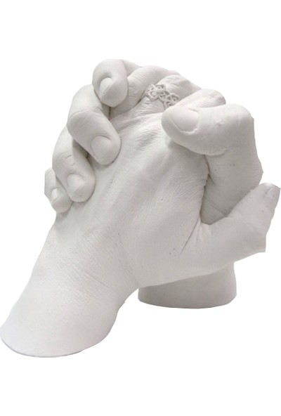 Molding Mixture Kalıp Tozu 8 Kişilik Aile 3 Boyutlu El İzi Heykeli Seti