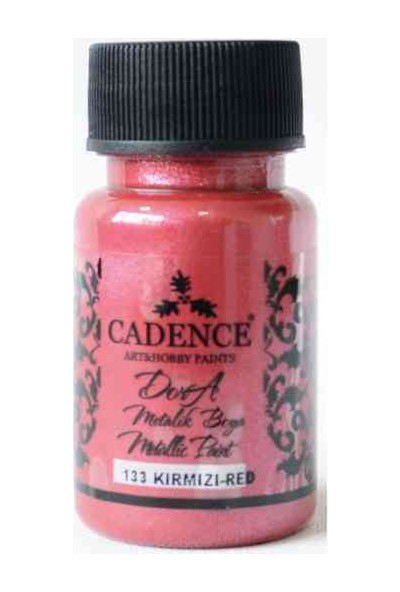 Cadence Kırmızı Dora Metalik Boya 50 ml Cadence Kırmızı Dora Metalik Boya 50 ml
