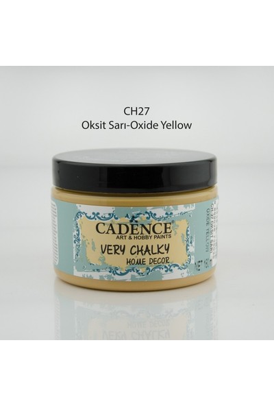 Cadence Oksit Sarı - Very Chalky Mobilya Boya 150 ml Cadence Oksit Sarı - Very Chalky Mobilya Boya 150 ml