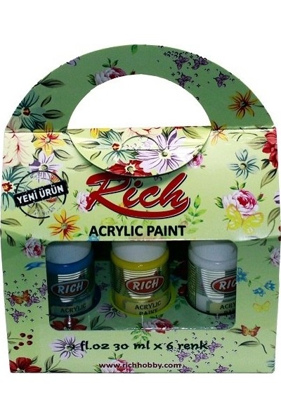 Rich Akrilik Boya Seti 30 ml 6lı
