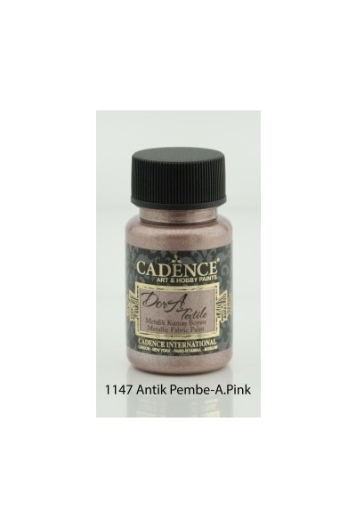 Cadence Antik Pembe - Dora Metalik Kumaş Boyası 50 ml Cadence Antik Pembe - Dora Metalik Kumaş Boyası 50 ml
