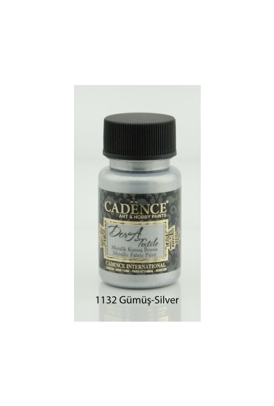 Cadence Gümüş - Dora Metalik Kumaş Boyası 50 ml Cadence Gümüş - Dora Metalik Kumaş Boyası 50 ml