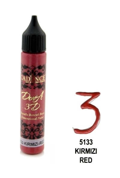 Cadence Kırmızı - 3D Boyutlu Boncuk Boya 25 ml Cadence Kırmızı - 3D Boyutlu Boncuk Boya 25 ml
