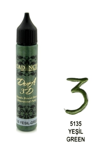 Cadence Yeşil - 3D Boyutlu Boncuk Boya 25 ml Cadence Yeşil - 3D Boyutlu Boncuk Boya 25 ml