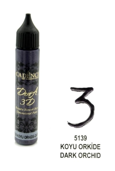 Cadence Koyu Orkide - 3D Boyutlu Boncuk Boya 25 ml Cadence Koyu Orkide - 3D Boyutlu Boncuk Boya 25 ml