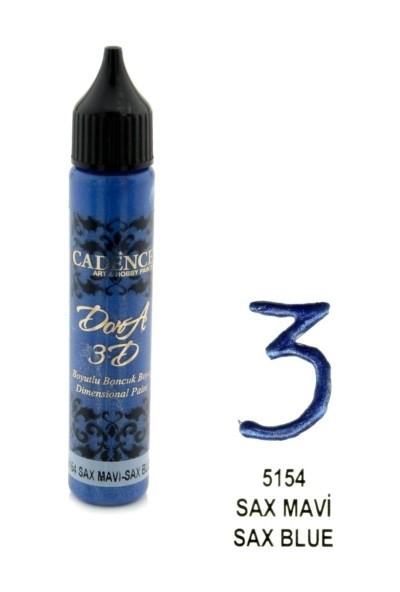 Cadence Sax Mavi - 3D Boyutlu Boncuk Boya 25 ml Cadence Sax Mavi - 3D Boyutlu Boncuk Boya 25 ml