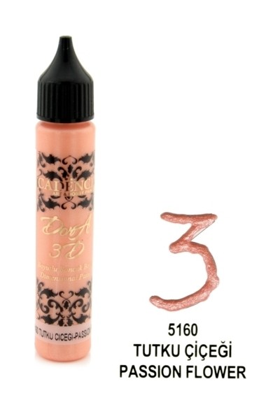 Cadence Tutku Çiçeği - 3D Boyutlu Boncuk Boya 25 ml Cadence Tutku Çiçeği - 3D Boyutlu Boncuk Boya 25 ml