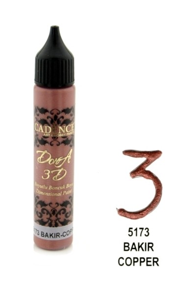 Cadence Bakır - 3D Boyutlu Boncuk Boya 25 ml Cadence Bakır - 3D Boyutlu Boncuk Boya 25 ml
