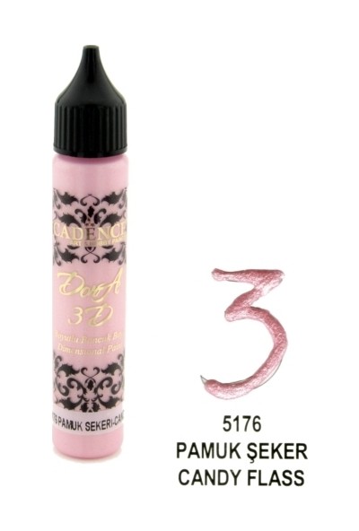Cadence Pamuk Şekeri - 3D Boyutlu Boncuk Boya 25 ml Cadence Pamuk Şekeri - 3D Boyutlu Boncuk Boya 25 ml