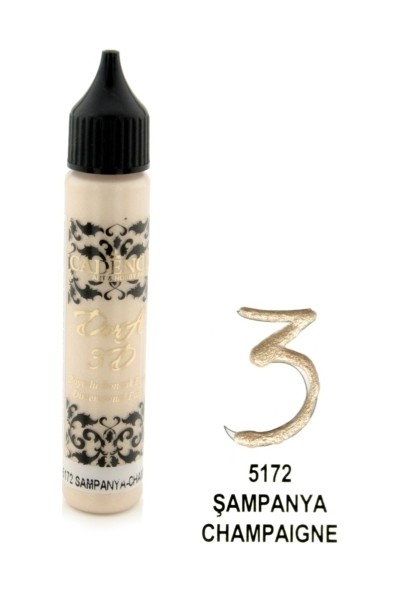 Cadence Şampanya - 3D Boyutlu Boncuk Boya 25 ml Cadence Şampanya - 3D Boyutlu Boncuk Boya 25 ml