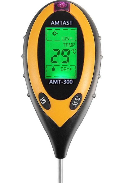 Amtast 4 Parametre Toprak Ph Nem Isı Işık Ölçer Amtast 4 Parametre Toprak Ph Nem Isı Işık Ölçer