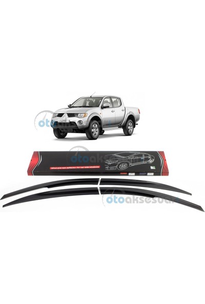 Mitsubishi L200 SunPlex Cam Rüzgarlığı Mugen 4 parça 2008-2015 Mitsubishi L200 SunPlex Cam Rüzgarlığı Mugen 4 parça 2008-2015