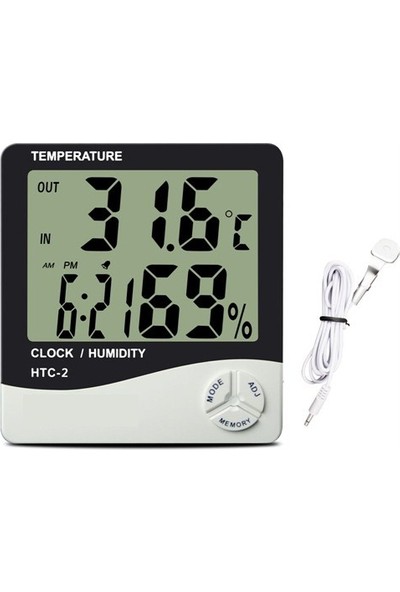 Wildlebend Masaüstü İç - Dış Mekan Dijital Termometre Nem Ölçer Higrometre
