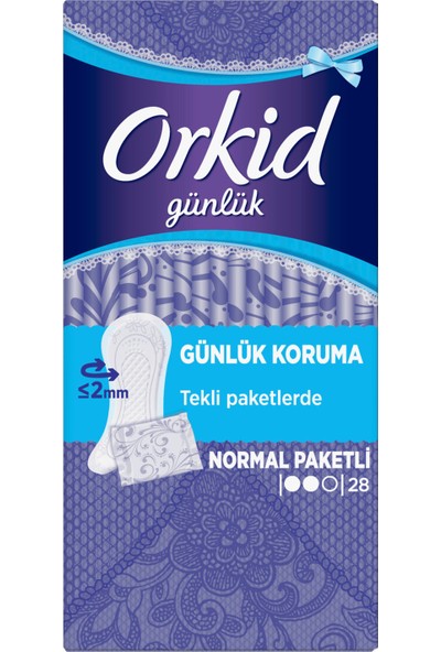 Orkid Yaprak Pamuksu Günlük Ped Normal Ekonomik Paket 28 Ped Orkid Yaprak Pamuksu Günlük Ped Normal Ekonomik Paket 28 Ped