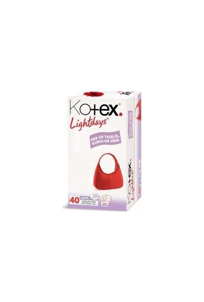 Kotex Lightdays Lavender 40'lı Kotex Lightdays Lavender 40'lı
