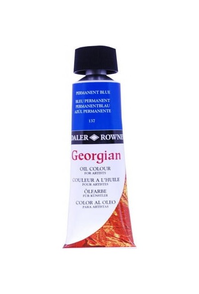 Daler Rowney Georgian Yağlı Boya 225ml - N:137 Permanent Blue Daler Rowney Georgian Yağlı Boya 225ml - N:137 Permanent Blue