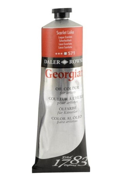 Daler Rowney Georgian Yağlı Boya 225ml - N:571 Scarlet Lake Daler Rowney Georgian Yağlı Boya 225ml - N:571 Scarlet Lake