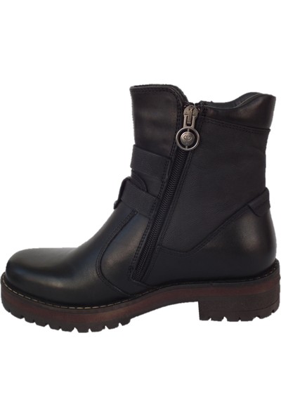 Forelli 25957 Kadın Siyah Deri Comfort Bot Forelli 25957 Kadın Siyah Deri Comfort Bot