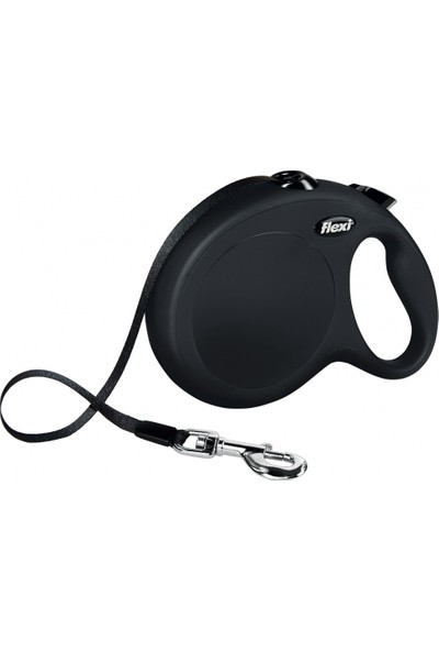 Flexi Yeni KLASİK, Şerit Kayış, L: 5 m, Siyah