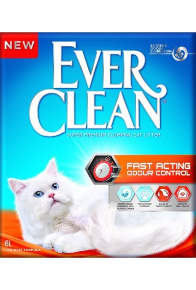Ever Clean Fast Acting Hızlı Koku Etkili Kedi Kumu 6 Lt Ever Clean Fast Acting Hızlı Koku Etkili Kedi Kumu 6 Lt