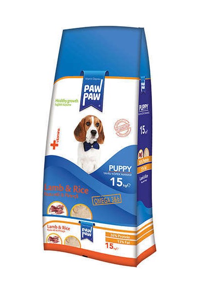 Paw Paw Kuzu Etli Ve Pirinçli Yavru Köpek Maması 15 Kg