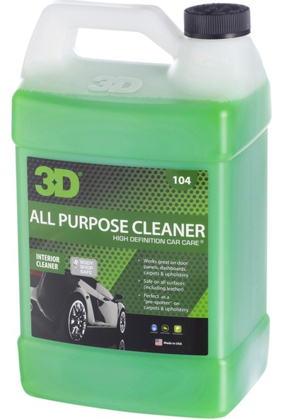3D All Purpose Cleaner- Genel Amaçlı Temizleyici 3.79 LT. 104G01 3D All Purpose Cleaner- Genel Amaçlı Temizleyici 3.79 LT. 104G01