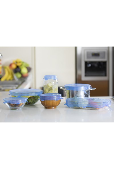 Life&Home Pratik Streç Kapak 6'lı Set Life&Home Pratik Streç Kapak 6'lı Set