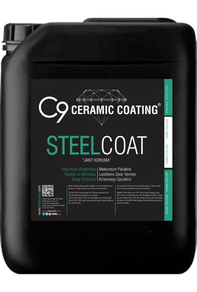 Steel Coat - Metal ve Krom Yüzey Parlatma 5 Lt Steel Coat - Metal ve Krom Yüzey Parlatma 5 Lt
