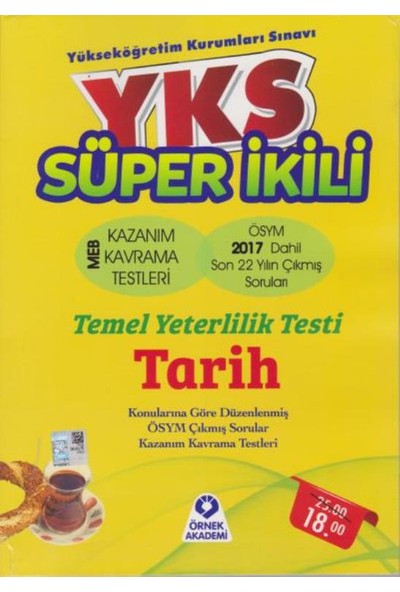 Örnek Akademi Yks Tyt Süper İkili Tarih Soru Bankası -Kampanya