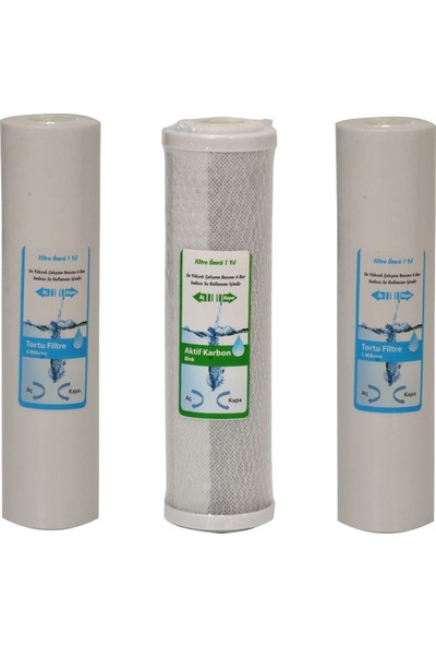 WaterGold Su Arıtma 5 ve 1 Micron Tortu ve Blok Aktif Karbon Filtre WaterGold Su Arıtma 5 ve 1 Micron Tortu ve Blok Aktif Karbon Filtre