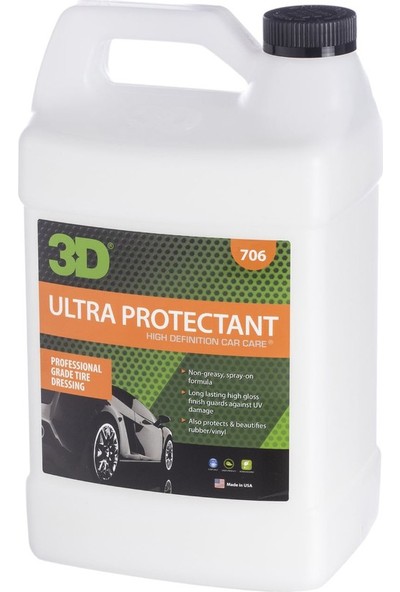 3D Ultra Protectant Lastik ve Vinil Parlatıcı.3.79 LT. 706G01 3D Ultra Protectant Lastik ve Vinil Parlatıcı.3.79 LT. 706G01