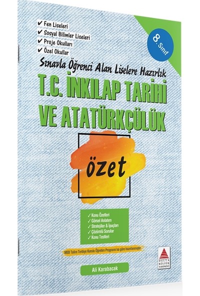 8. Sınıf T.C. İnkılap Tarihi Ve Atatürkçülük Özet Liselere Hazırlık