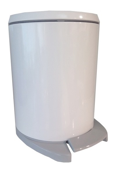 Primanova Cigo Pedallı Çöp Kovası Beyaz İç Kısım Gri M-E41-01-07