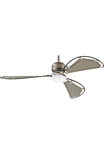 Hunter Avalon Fırçalanmış Nikel - 158 Cm. Bez Kanatlı Aydınlatmalı Tavan Vantilatörü